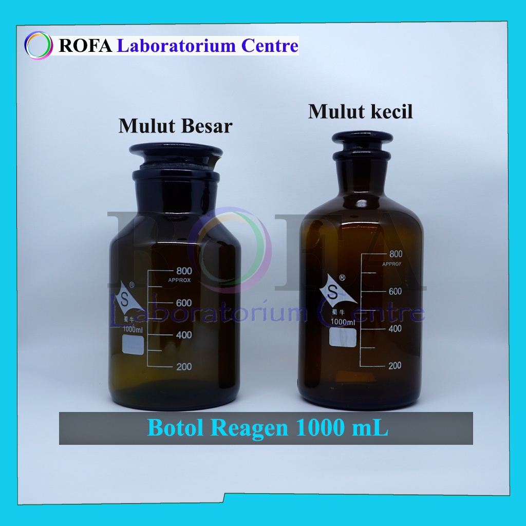 Jual Botol Reagen Kaca Amber / Botol Larutan Cairan Bahan Kimia 1000 mL | Shopee Indonesia