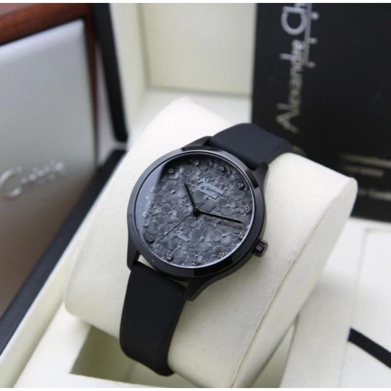 Jual JAM TANGAN WANITA ALEXANDER CRISTIE ORIGINAL AC2A03 RUBBER GARANSI ...