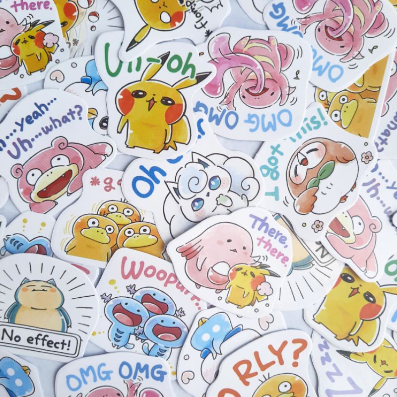 Jual Sticker Pokemon Yurutto Version | Shopee Indonesia