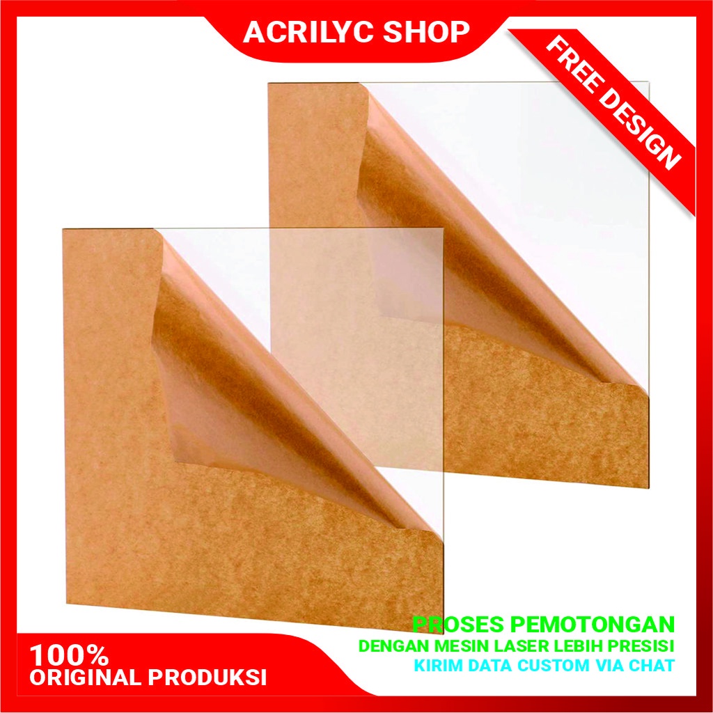 Jual Custom Akrilik Lembaran Bening Tebal 2mm Merk Marga Cipta | Shopee Indonesia