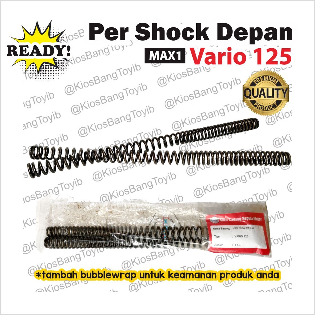 Jual (1set/2pc) Per Ver Shock Skok Depan Honda Vario 125 (MAX1) Panjang 29cm | Shopee Indonesia