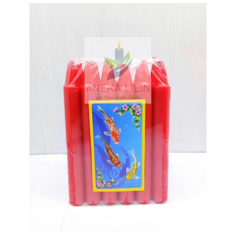 Jual Lilin Merah Polos/ Lilin Ibadah (Isi 18 Pc) | Shopee Indonesia