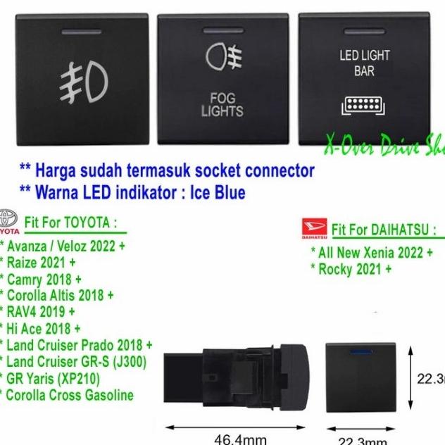 Jual QC 3.0 - switch saklar for Raize-Camry-Altis-Rav4-Hiace-Rocky ...