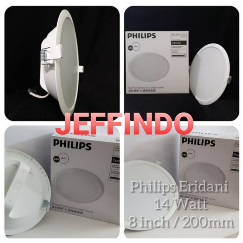 Jual Lampu LED panel downlight philips eridani 200 14watt 14 watt 14w ...