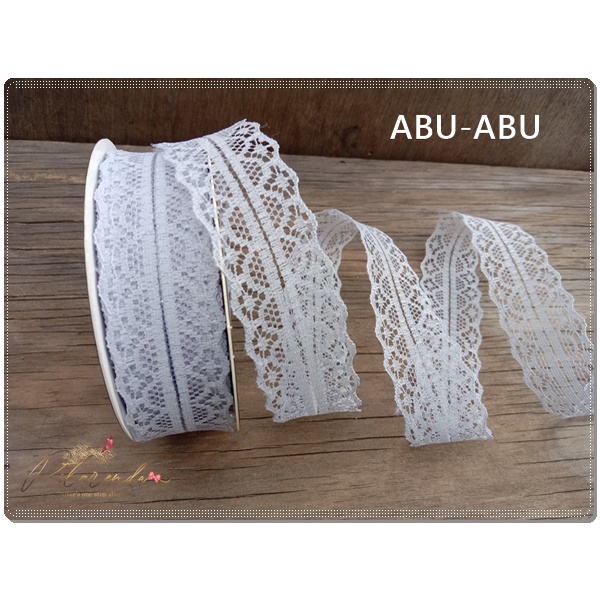 Jual REND-68 : Pita Renda Lace 3 cm (per rol 20 yard) | Shopee Indonesia