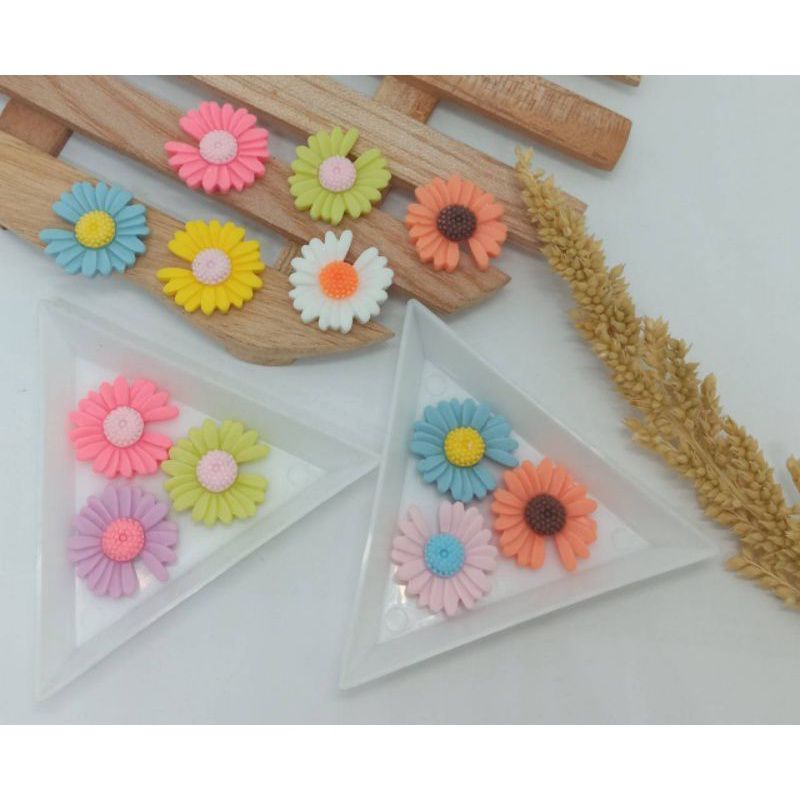 Jual Clay Motif Bunga Clay Karakter Bunga Clay Bunga Daisy Clay Resin ...