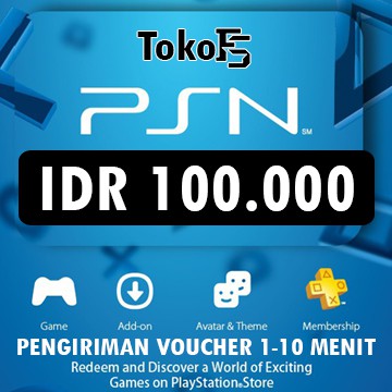 Jual 100K IDR PSN PlayStation Card Voucher PlayStation PS Wallet PS4 ...