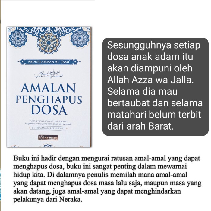 Jual Original buku amalan penghapus dosa | Shopee Indonesia
