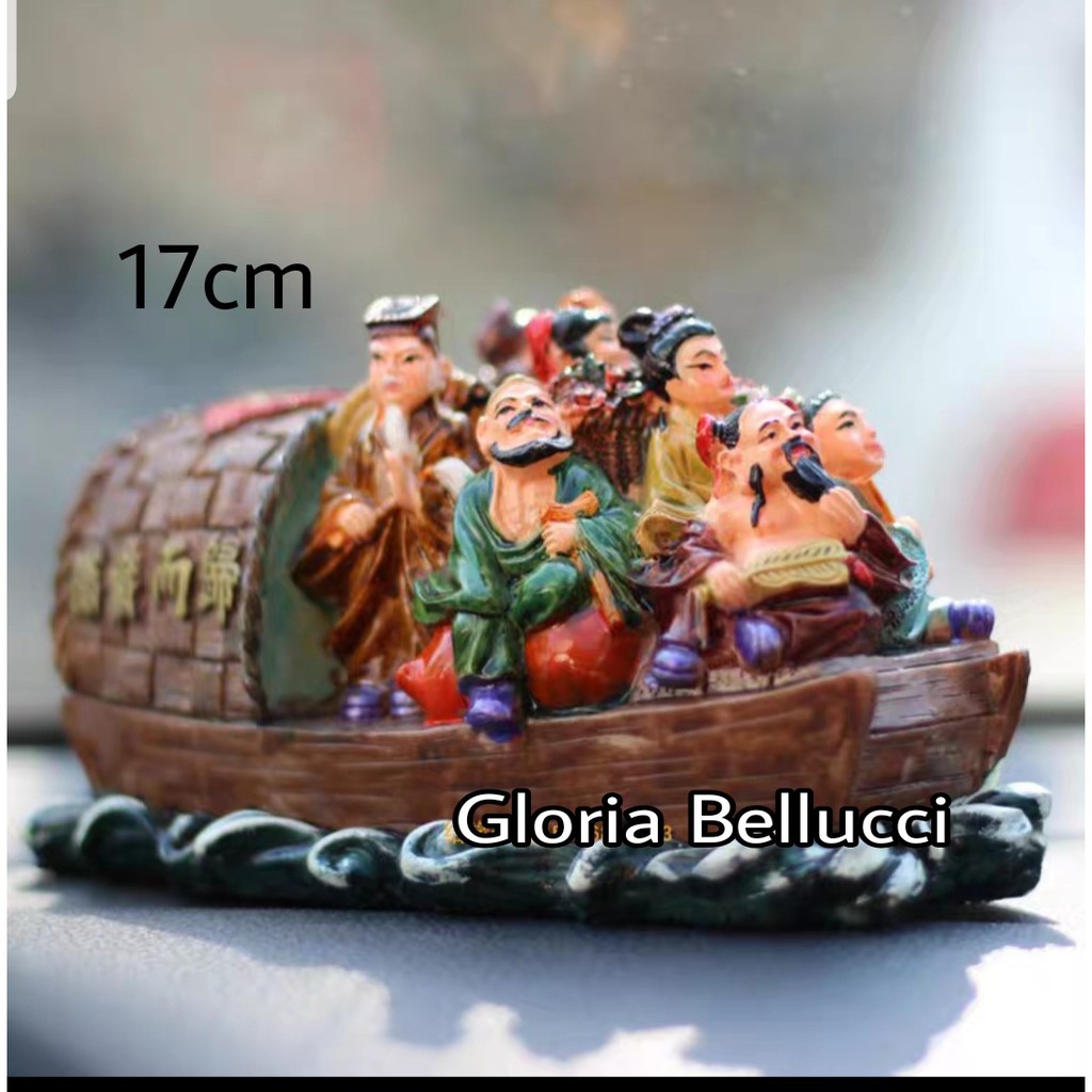 Jual patung pajangan buddha 8 dewa baxian pa sien dekorasi hiasan rumah ...