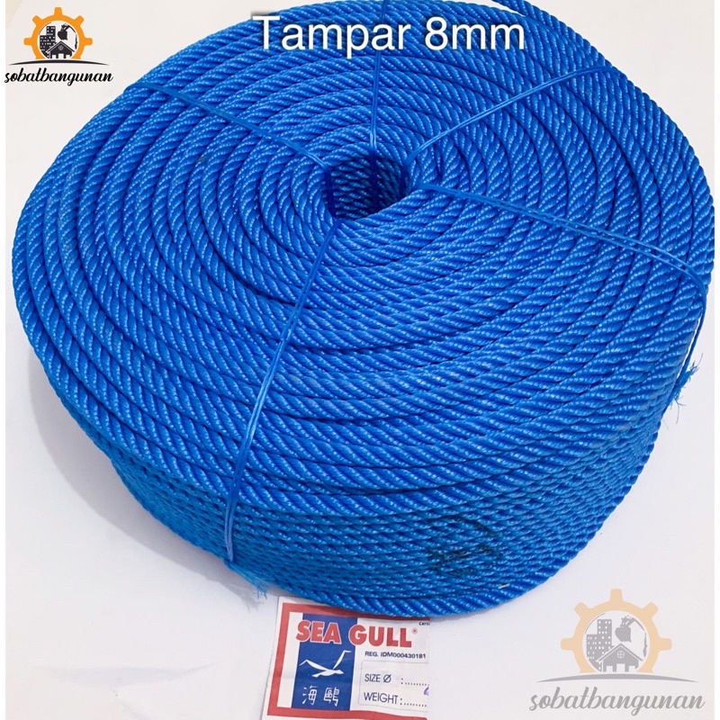 Jual ECER 10 Meter TALI TAMPAR PLASTIK 8MM (HARGA PER 10 METER) / TALI ...