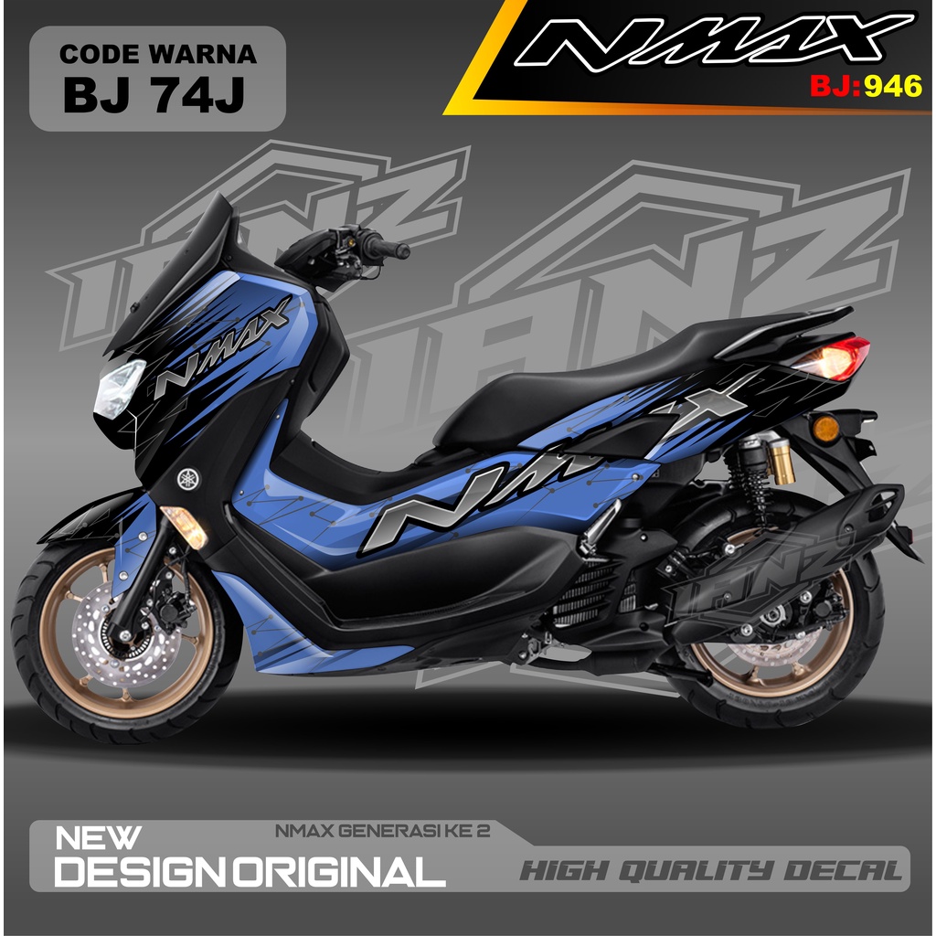 Jual VARIASI STICKER NMAX FULL BLOK BODI MOTOR / DECAL FULL BODY NMAX ...