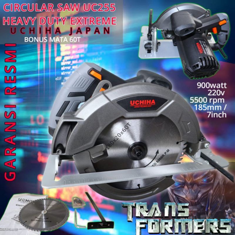 Jual circular saw uchiha type heavy duty extreme bonus mata dll ...