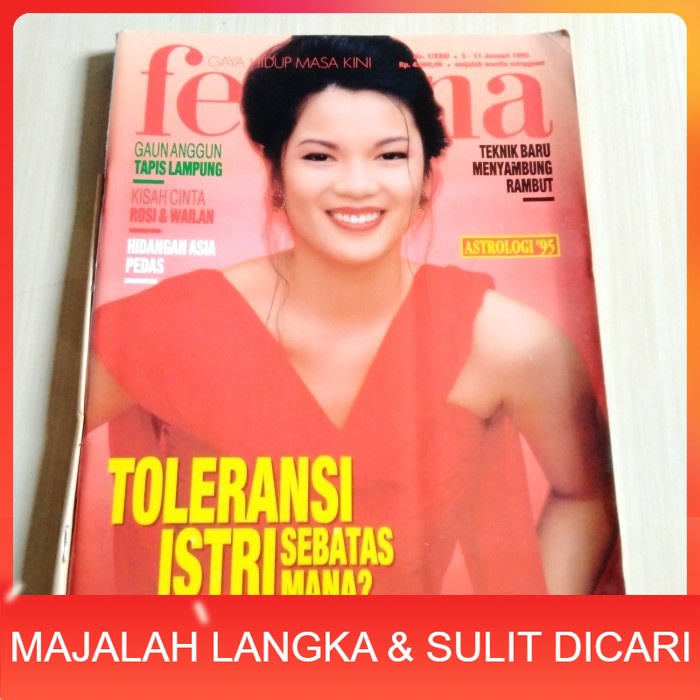 Jual Majalah FEMINA No.1 Jan 1995 TIARA Langka | Shopee Indonesia