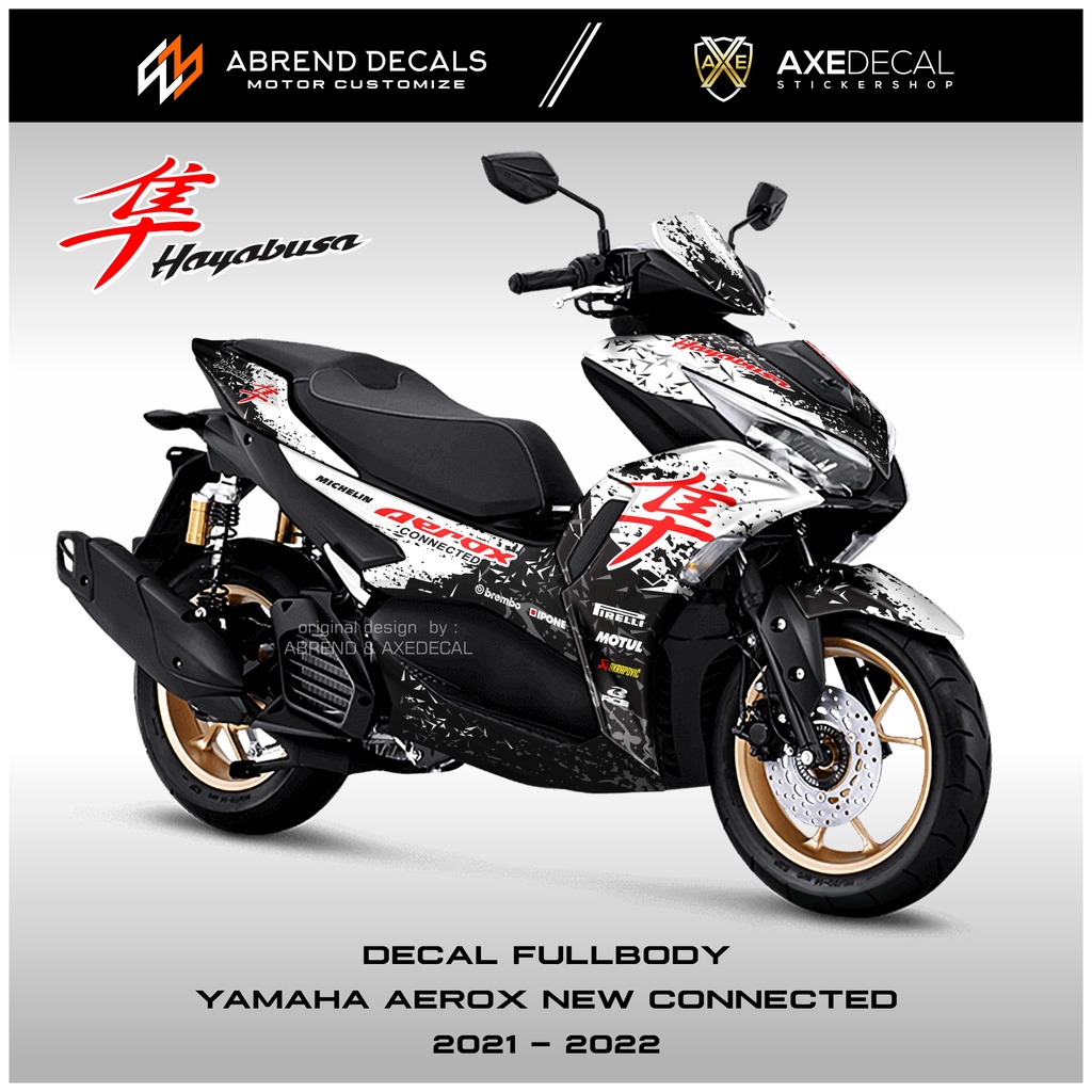 Jual DECAL FULLBODY AEROX NEW CONNECTED HAYABUSA / STIKER MOTOR YAMAHA ...