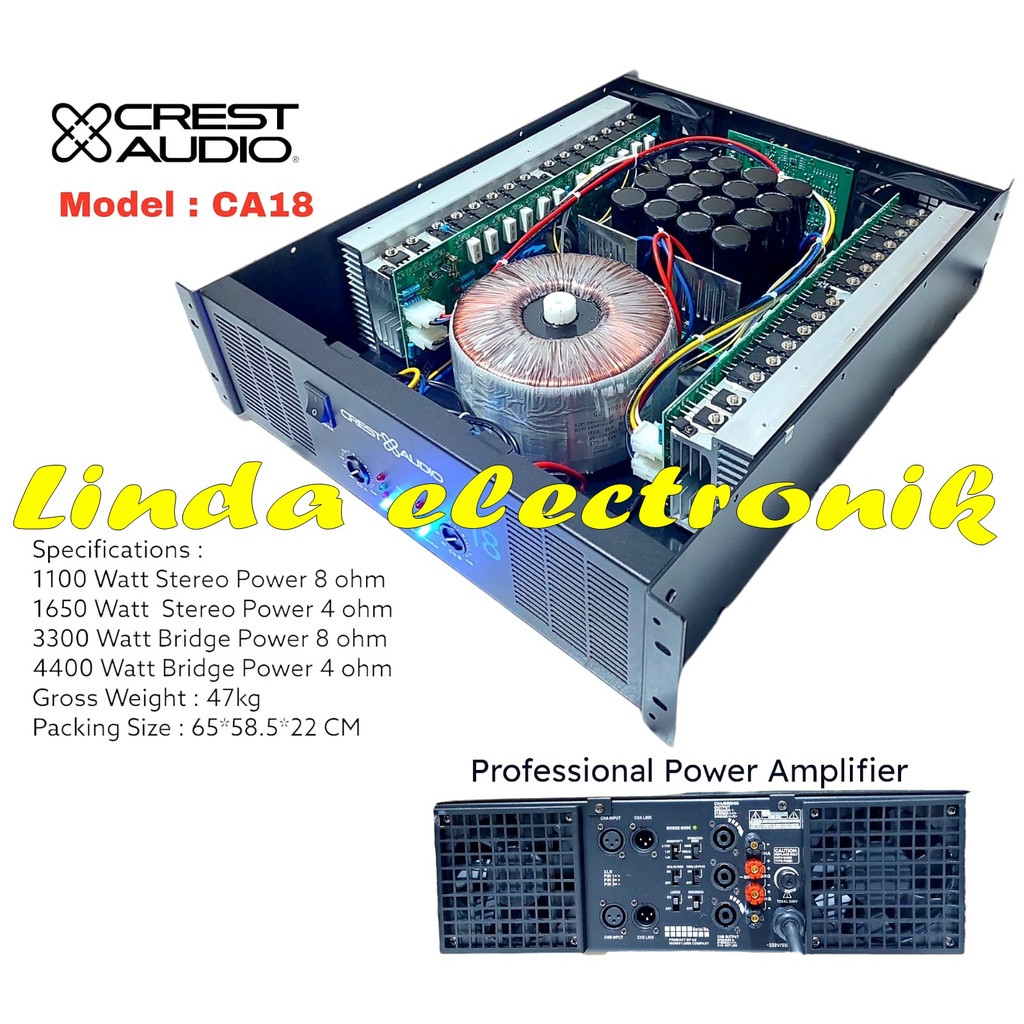 Jual Power Crest Audio ca18 crest audio ca 18 | Shopee Indonesia