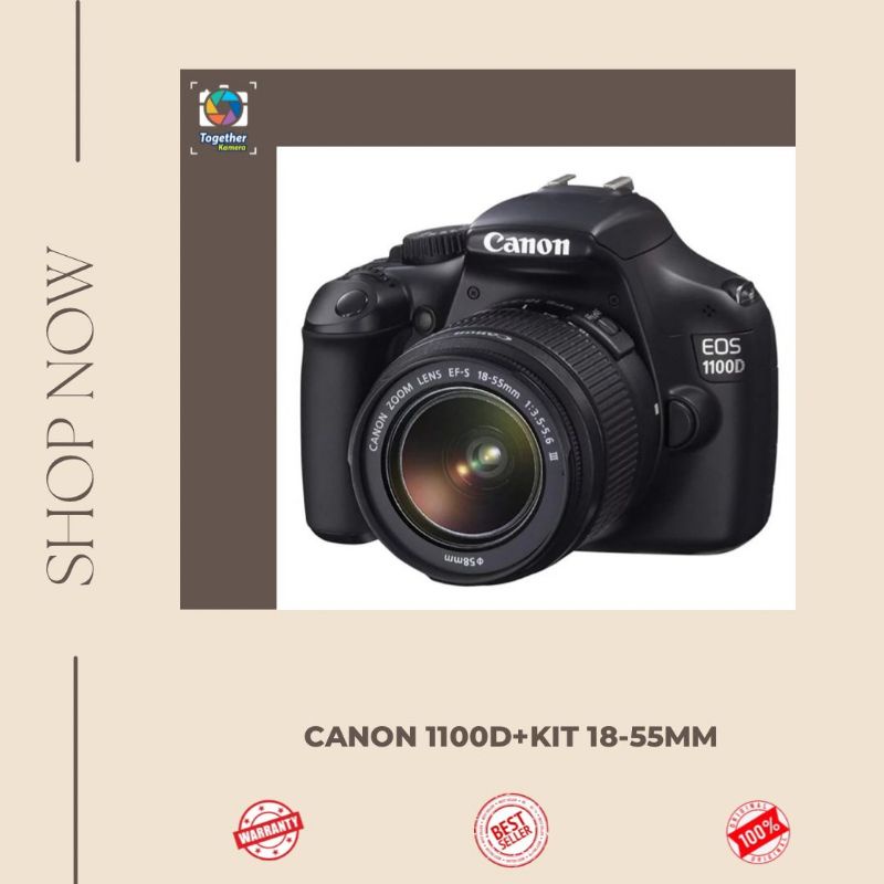 Jual Kamera DSLR Canon 1100D Lensa Kit 18-55mm Bukan 1000D 400D 500D 600D 550D 700D 4000D 60D ...