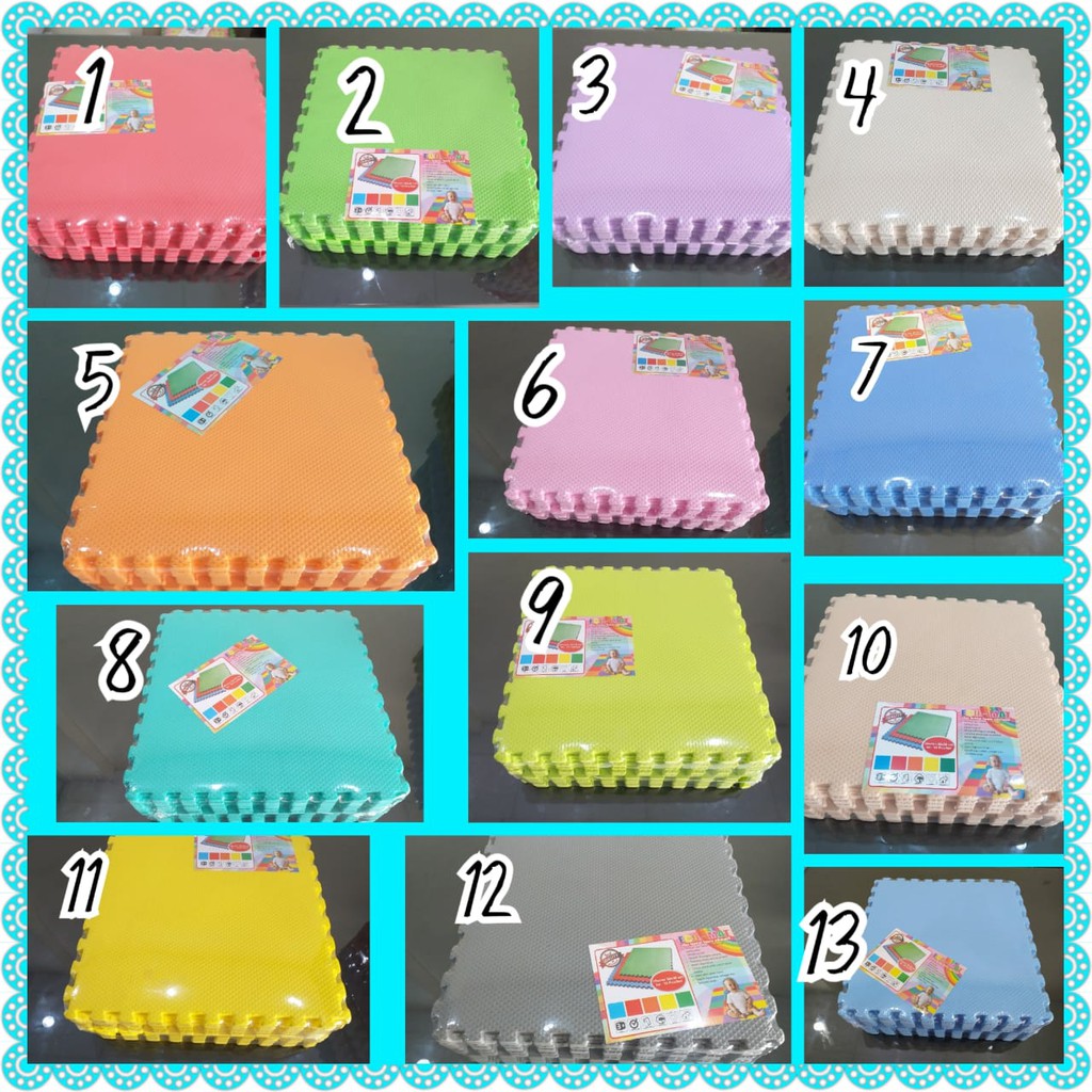 Jual Eva Matras Polos Warna - Matras Puzzle - Alas Lantai bayi Tikar ...