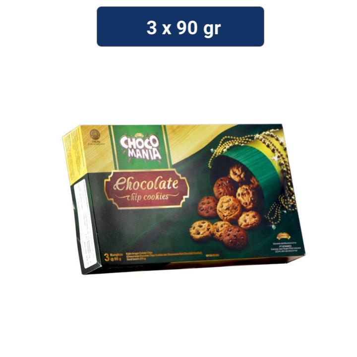 Jual Choco Mania Chocolate Chip Cookies 3 x 90 gr | Shopee Indonesia