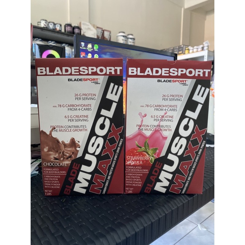 Jual BLADE MUSCLE MAXX GAINER 1 LB | Shopee Indonesia