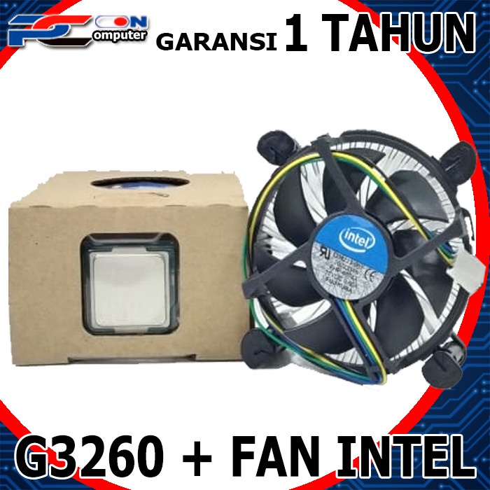Jual Intel Pentium G3260 Processor Soket LGA 1150 + FAN INTEL | Shopee Indonesia