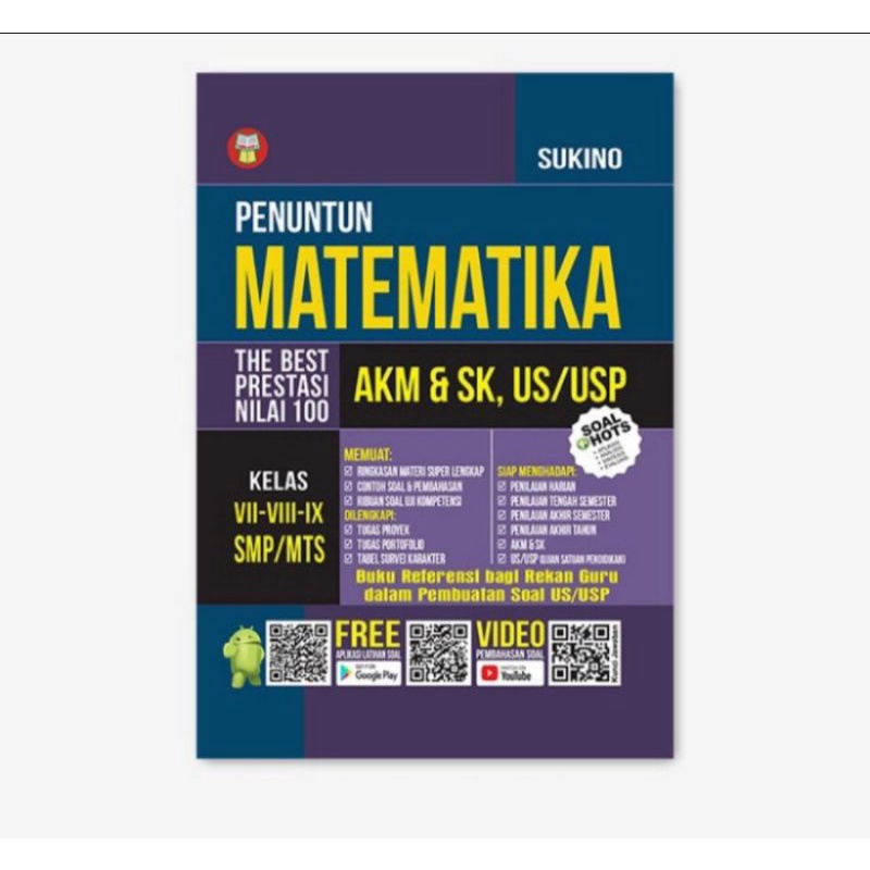 Jual BUKU PENUNTUN MATEMATIKA AKM & SK, US / USP KELAS VII, VIII, IX SMP / MTS | Shopee Indonesia