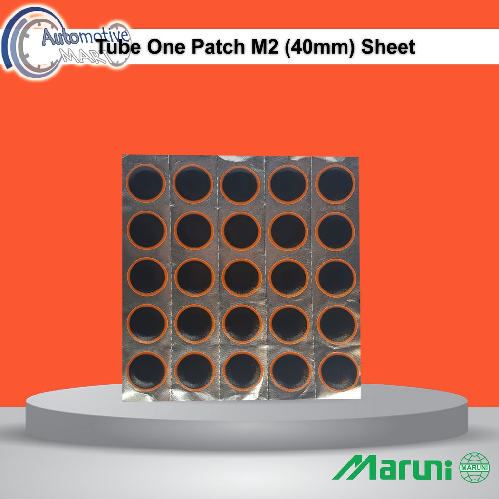 Jual Maruni Tube Patch M2 Lembar Bulat Isi 25pcs 40mm Karet Koyok ...