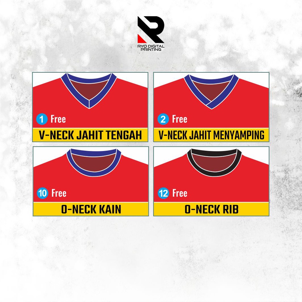 Jual Krah Jersey O-Neck & V-Neck Variasi | Shopee Indonesia