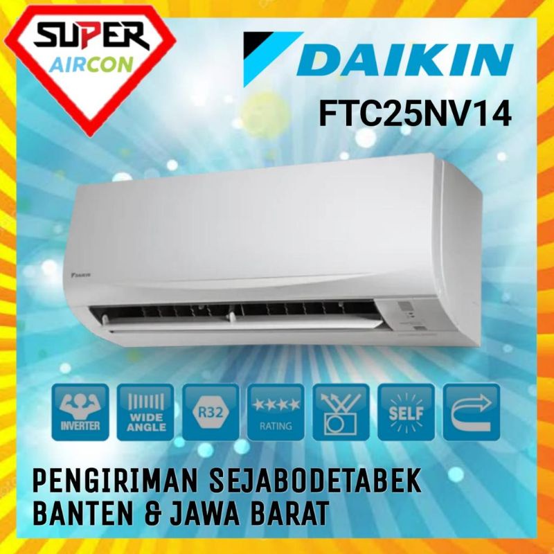 Jual AC DAIKIN 1 PK FTC 25 THAILAND + PASANG INSTALASI | Shopee Indonesia