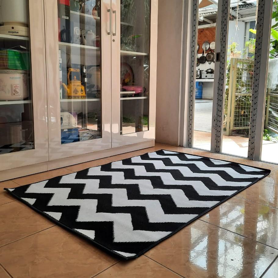 Jual Uq9> MAROC KARPET LANTAI 100X150 MONOKROM [BELI 2 FREE KESET ...