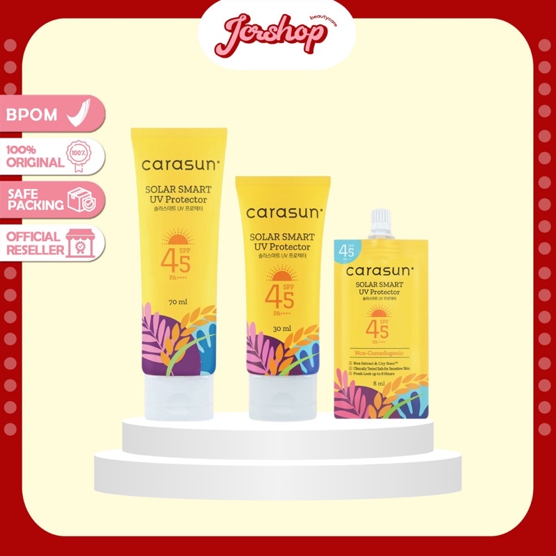 Jual CARASUN Solar Smart UV Protector SPF 45 PA+++ | Shopee Indonesia