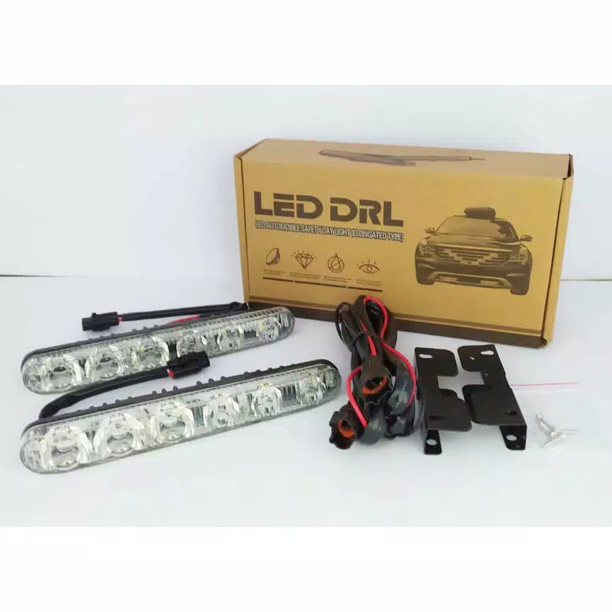 Jual Lampu DRL Crystal Fortuner 6 Led Putih 12v | Shopee Indonesia