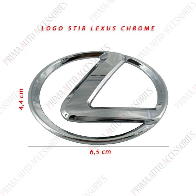 Jual Logo Emblem Stir Mobil Lexus Chrome Steer Car 65mm x 44mm | Shopee ...