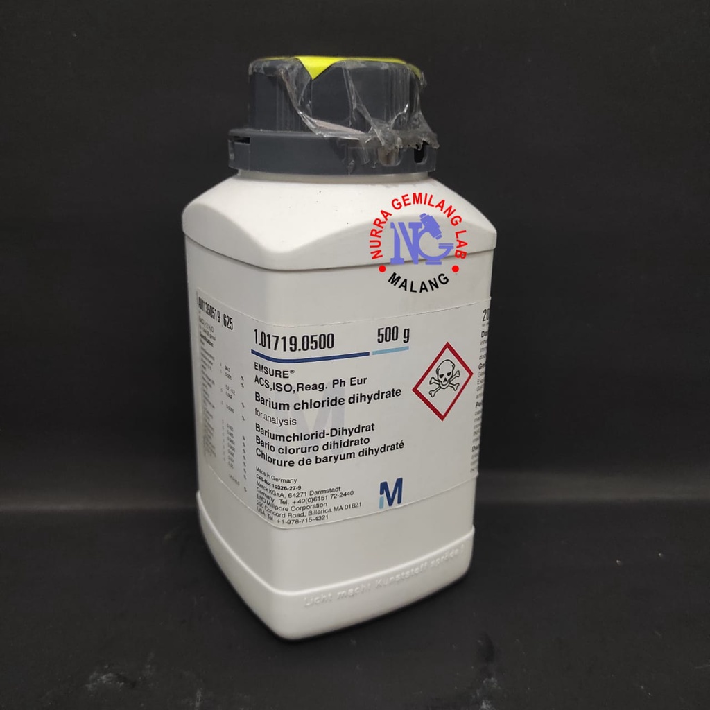 Jual Barium chloride dihydrate BaCl2 MERCK 1.01719.0500 ecer 10 gram ...