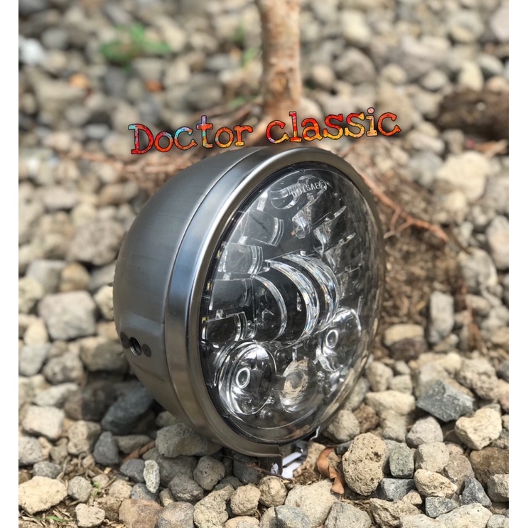 Jual Lampu Daymaker 5.75 inch 16 led dos hitam import set batok L2G ...