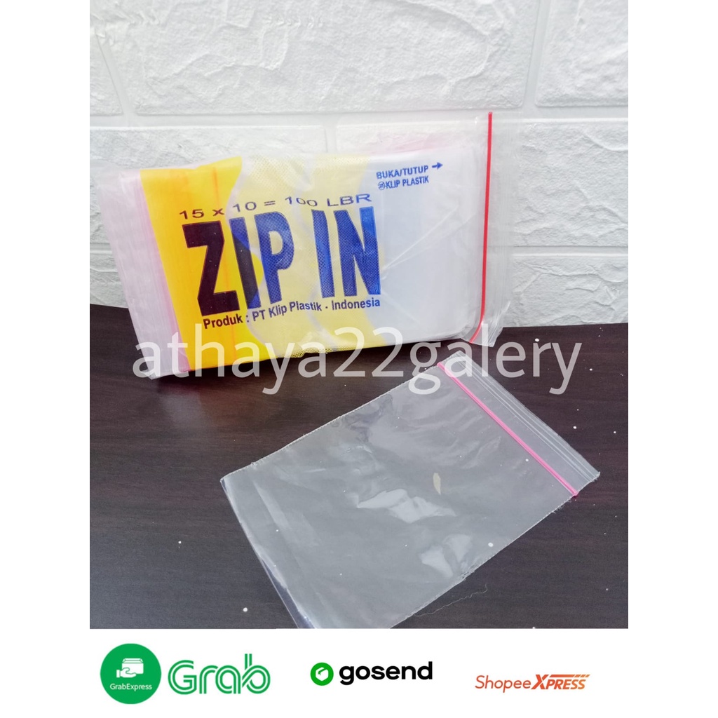 Jual Plastik Zip In Ziplock ukuran 15 x 10 isi 100 pcs | Shopee Indonesia