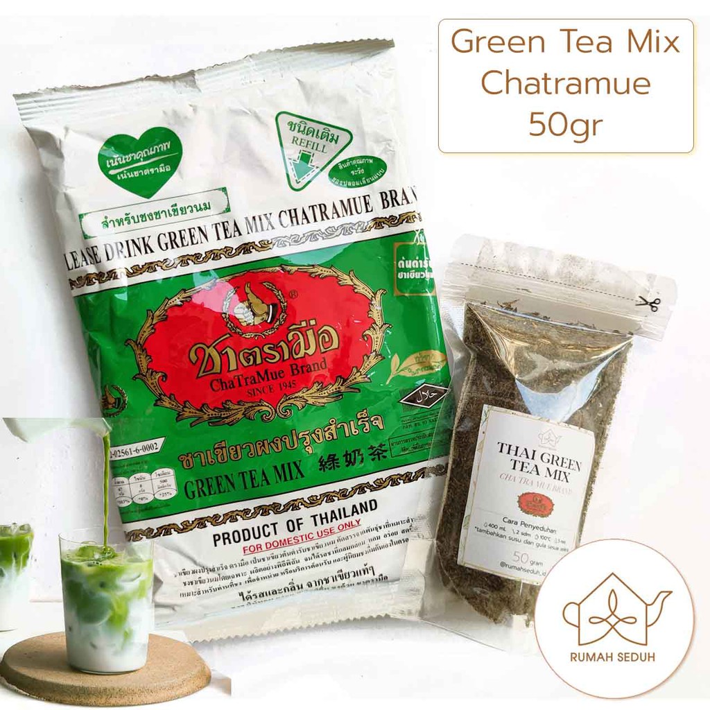 Jual 50 Thai Green Tea Mix Chatramue - Thai Tea kemasan kecil - Teh ...