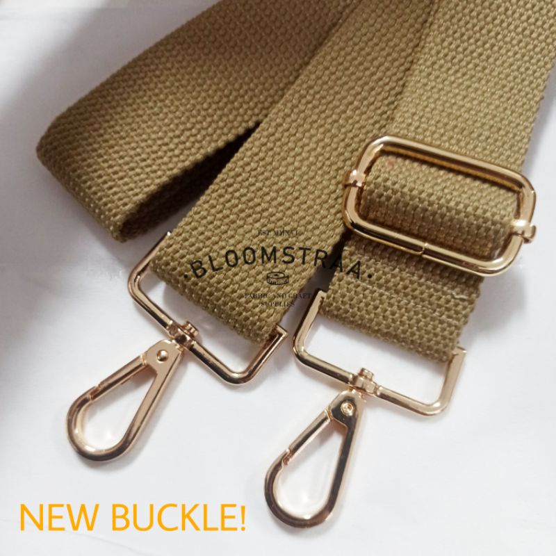 Jual Bag Strap Cotton 38mm GOLD Tali Selempang Tas Bag Straps Besi EMAS ...