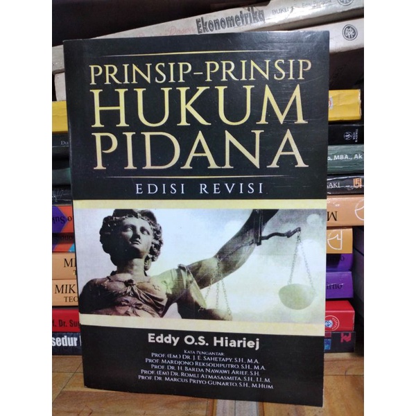 Jual Prinsip Prinsip Hukum Pidana Edisi Revisi Eddy | Shopee Indonesia