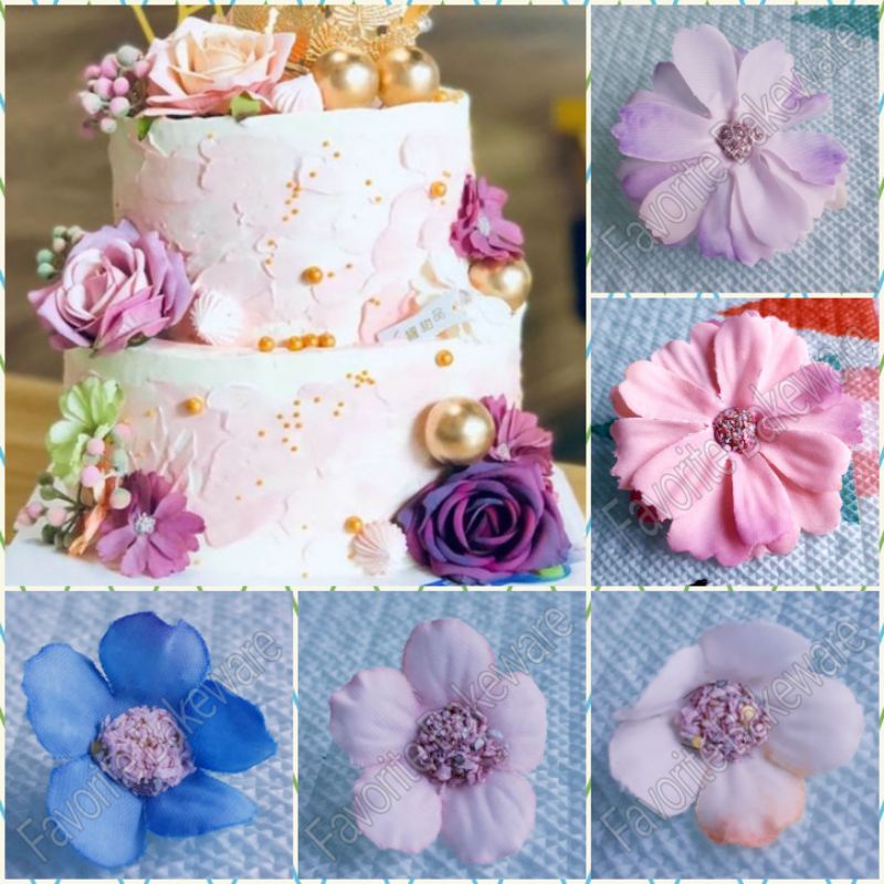 Jual Topper Cake Birthday Flower Hiasan Kue Tart Ulang Tahun Bunga Part ...