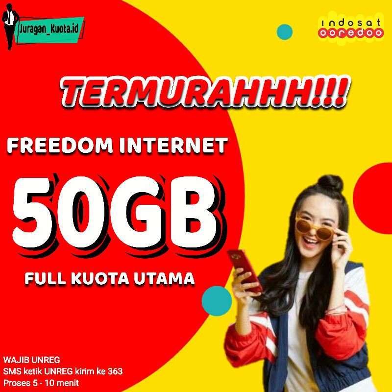 Jual KUOTA INDOSAT 50GB FULL TERMURAH!!! | Shopee Indonesia