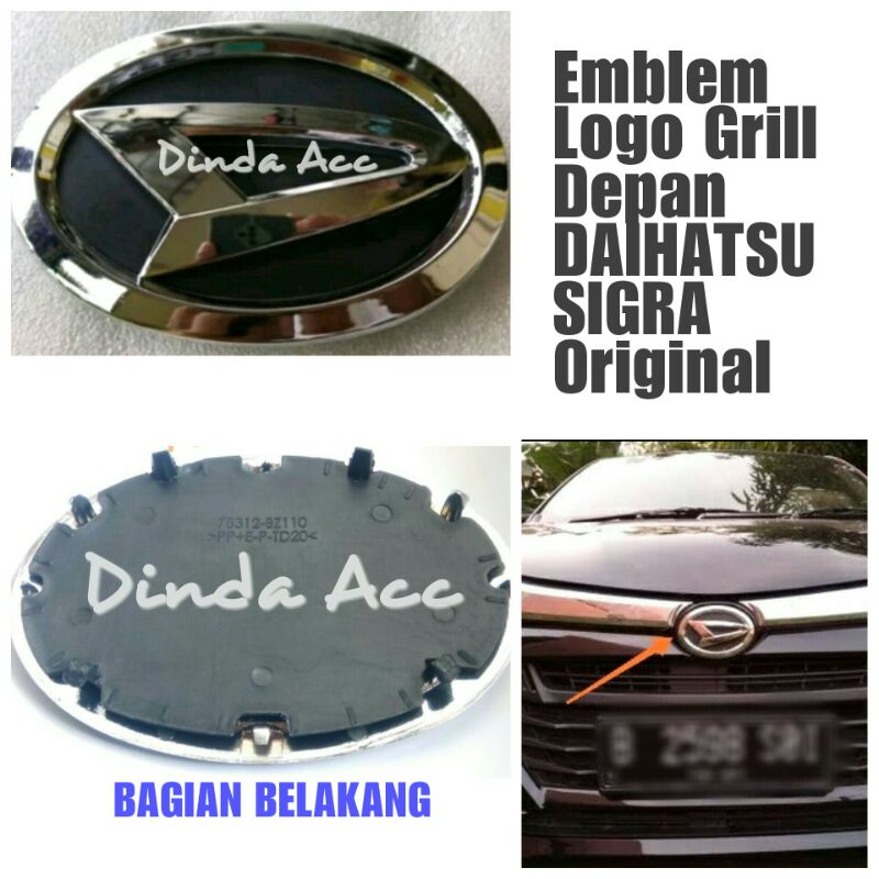 Jual Emblem Logo Grill Depanl DAIHATSU SIGRA Original | Shopee Indonesia