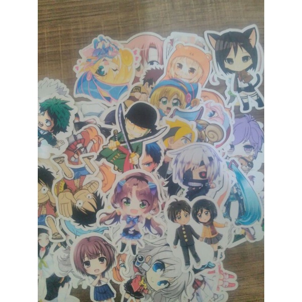 Jual sticker Anime acak Random para otaku wibu murah meriah | Shopee ...