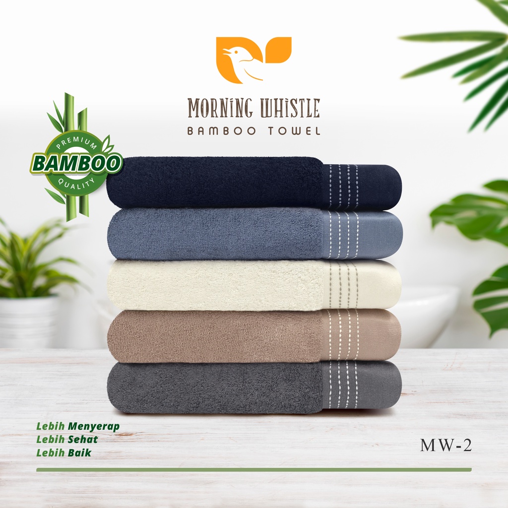 Jual Handuk Morning Whistle Bamboo MW002 / Handuk Bambu / Handuk Mandi ...