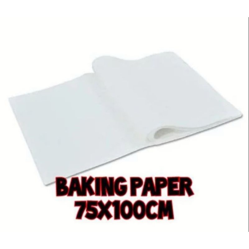 Jual Baking Paper Putih Biasa ukuran 75x100cm per lembar | Shopee Indonesia