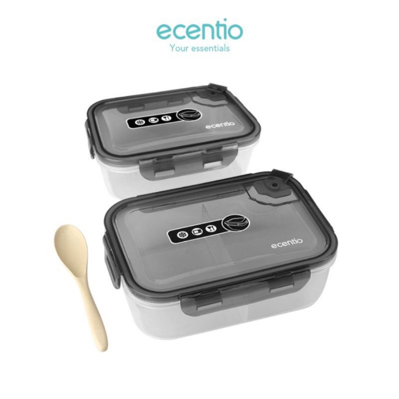 Jual Ecentio Lunch Box Set Tempat Makan Kotak Bekal 1300ml / 800ml ...