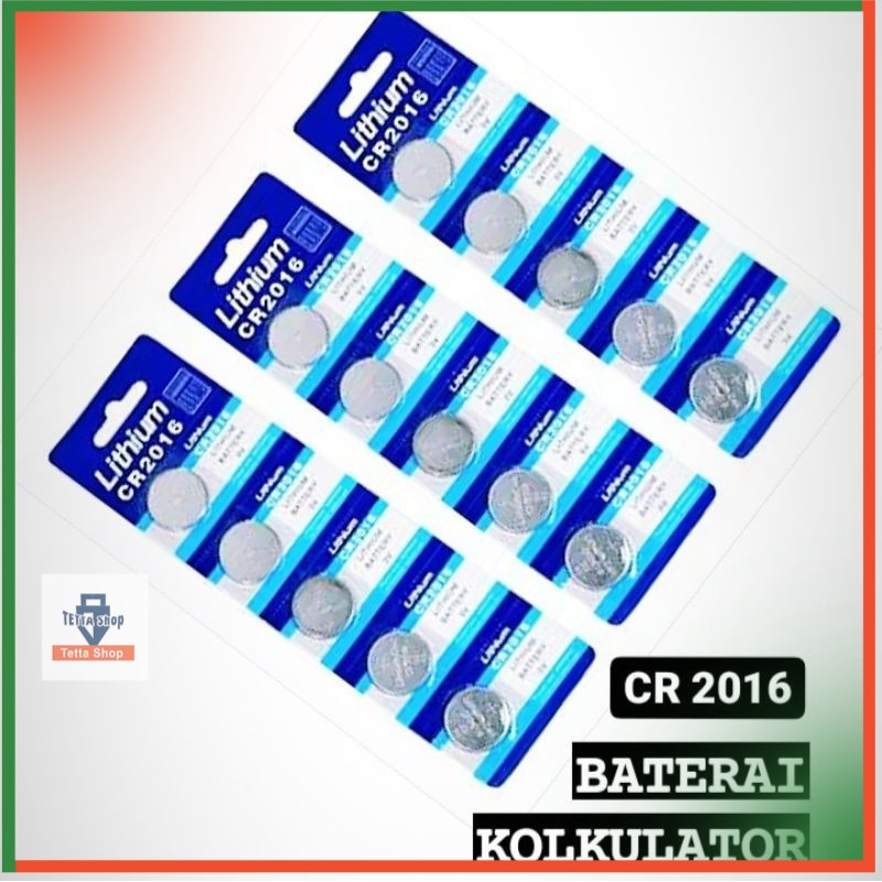Jual Baterai PDA atau Bios atau Kolkulator Kode CR2016 Besar Batterai ...