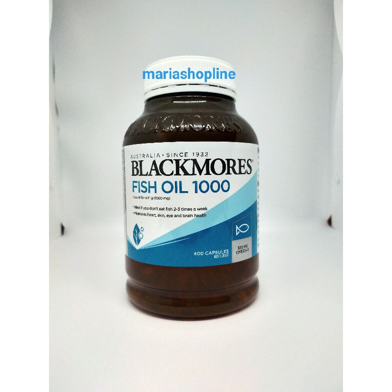 Jual Blackmores Fish Oil 1000mg Omega 3 isi 400caps | Shopee Indonesia