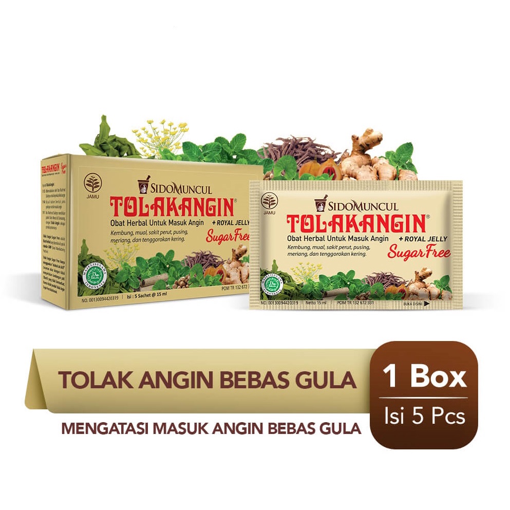 Jual Tolak Angin Bebas Gula Tolak Angin Sugar Free Box isi 5 sachet ...