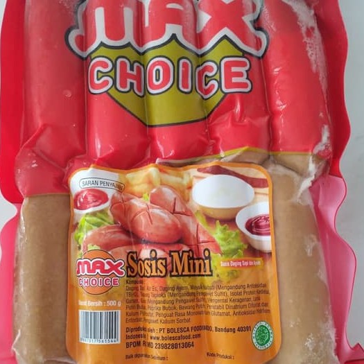 Jual MAX CHOICE Sosis Mini (Sosis Sapi dan Ayam) 500gr 10pcs | Shopee ...