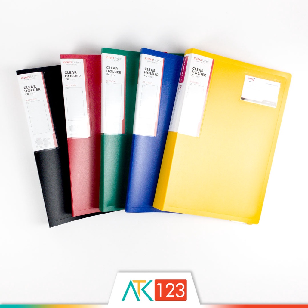 Jual Clear Holder / Display Books Folio 60 Pockets - Inter X Folder ...